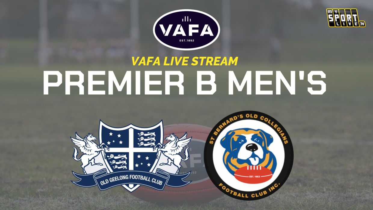 VAFA Live Stream: Old Geelong v St Bernards - VAFA